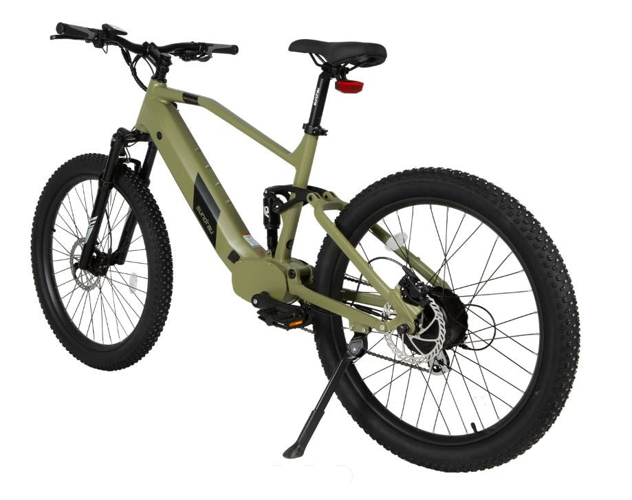 Eunorau Defender 500w 48v 15Ah Full Suspension Electric Mountain Bicyc ...