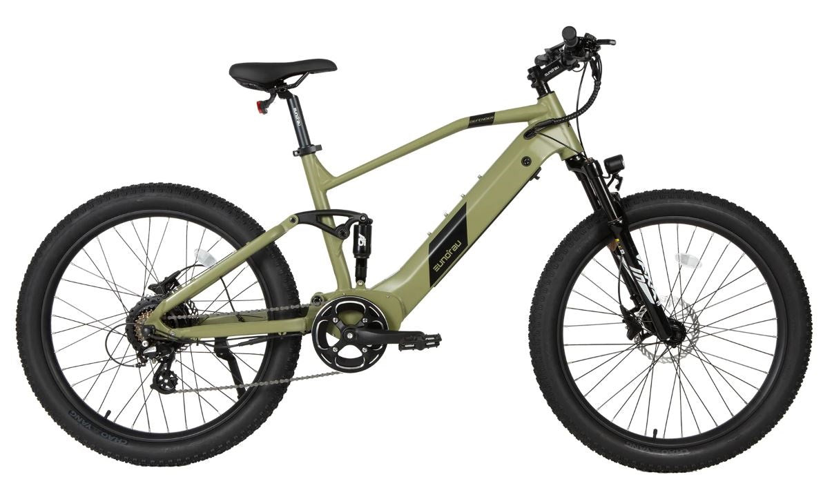 Eunorau Defender 500w 48v 15Ah Full Suspension Electric Mountain Bicyc ...