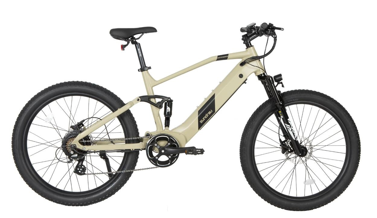 Eunorau Defender 500w 48v 15Ah Full Suspension Electric Mountain Bicyc ...